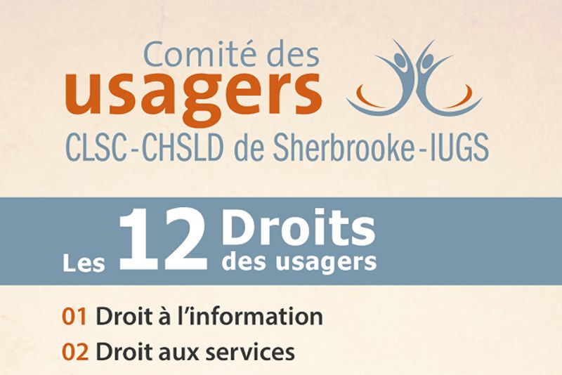 Semaine nationale des droits des usagers 13 au 19 novembre 2022 - CHRONIQUEURS - Estrieplus.com ...